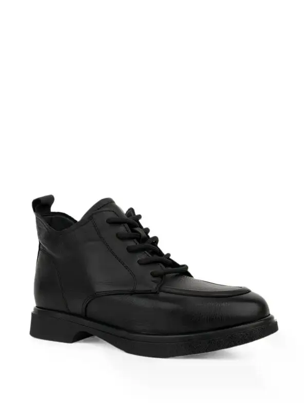 LINDA BAUMANN Lace-up Side-zip Ankle Boots