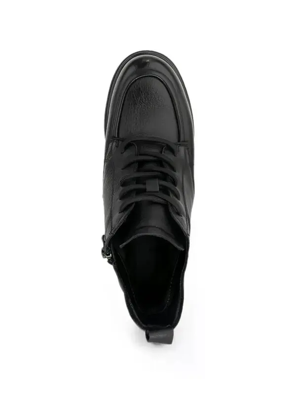 LINDA BAUMANN Lace-up Side-zip Ankle Boots