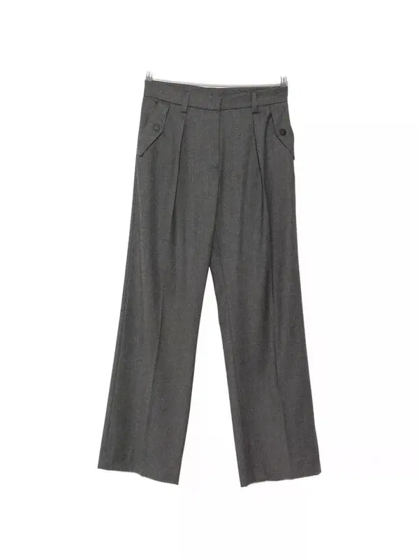 Antonelli Firenze Salice Pleated Wide-leg Trousers