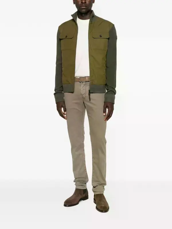 Moncler Panelled Zip-up Sweater