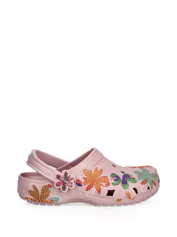 CROCS Floral Appliqué Clogs
