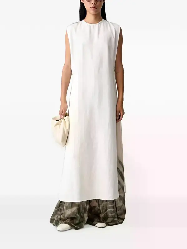 VICOLO Sleeveless Side-slit Maxi Dress