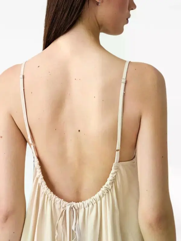 VICOLO Spaghetti-strap Scoop-back Maxi Dress
