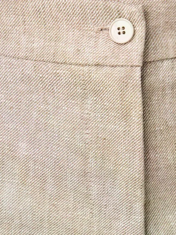 VICOLO Pressed-crease Cropped Trousers