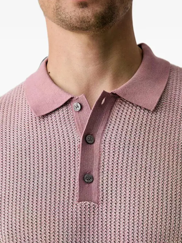 JOOP! Textured-knit Polo Shirt