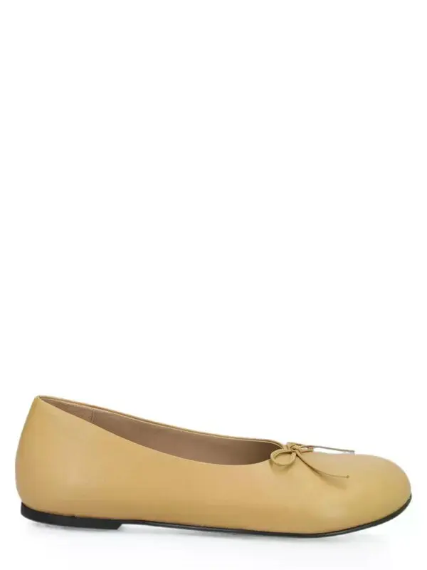 Paloma Wool Napoli Bow-detail Leather Ballet Flats - Neutrals