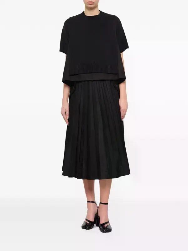 Sacai Layered-panel T-shirt
