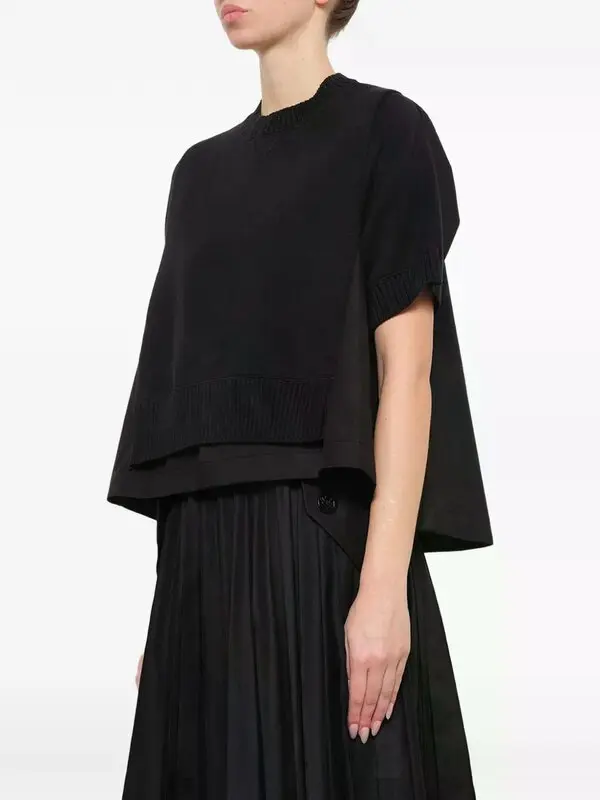 Sacai Layered-panel T-shirt