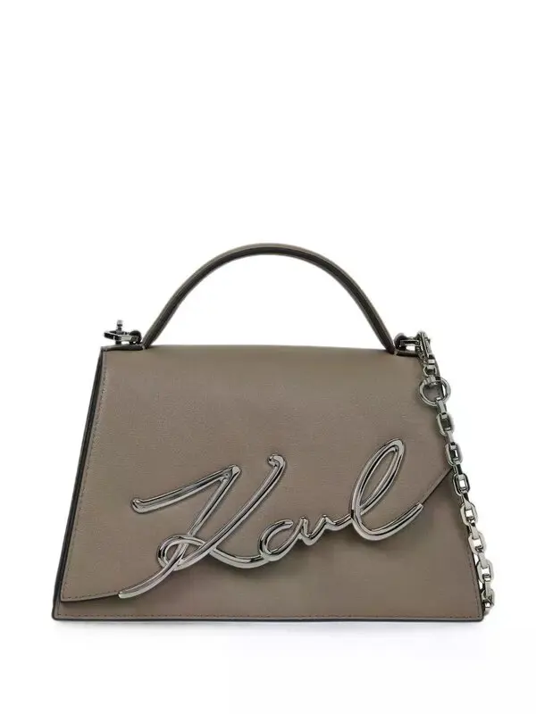 Karl Lagerfeld Medium K/signature Crossbody Bag - Grey