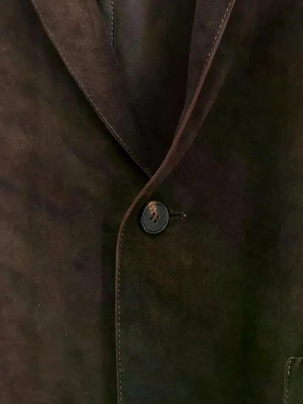 SALVATORE SANTORO Notch-lapel Suede Jacket