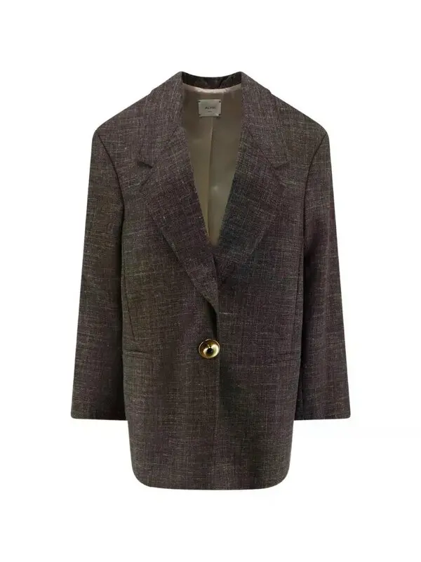 ALYSI Single-breasted Blazer - Brown