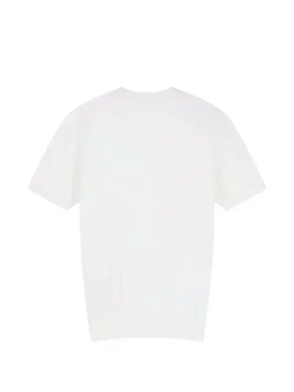 Alpha Studio Short-sleeve Ribbed-trim Sweater - White