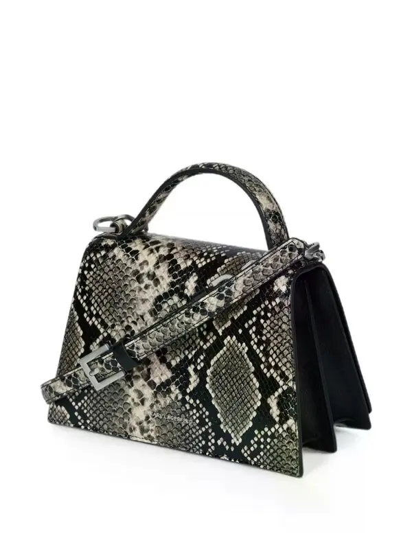 Karl Lagerfeld Small K/signature Cross Body Python Bag