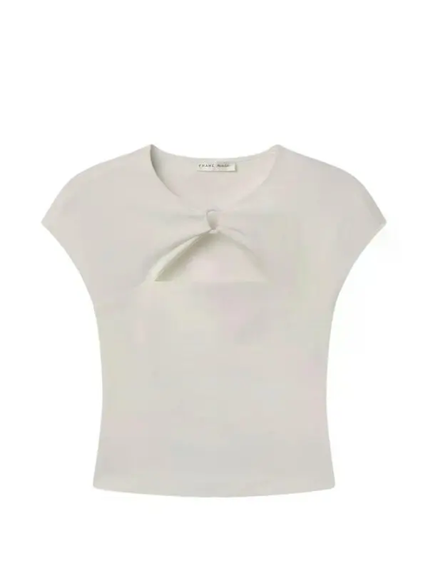 FRAME Casino Cutout Top - Neutrals