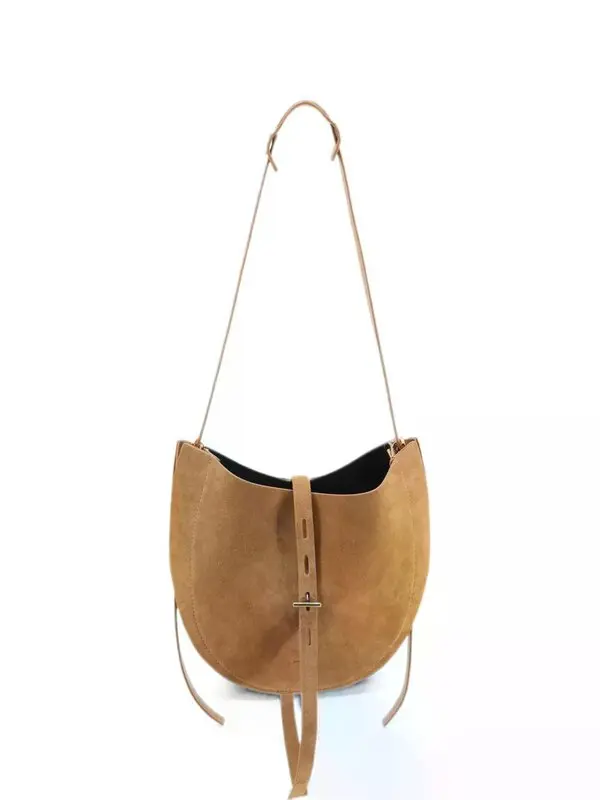 MINOBOSSI Small Lizzie Suede Shoulder Bag - Brown