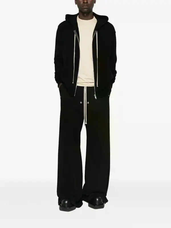 Rick Owens Zip-up Drawstring Hoodie