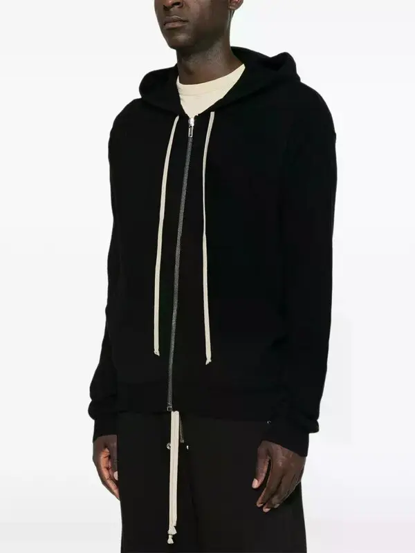Rick Owens Zip-up Drawstring Hoodie