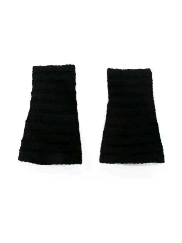 LISA YANG Zarie Ribbed-knit Fingerless Gloves