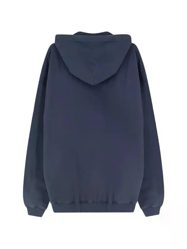 POMPEII Logo-embroidered Zip-up Hoodie