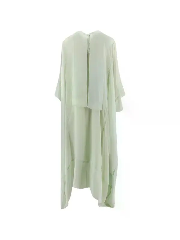 Alberta Ferretti Chiffon Short-sleeve Maxi Dress - Green