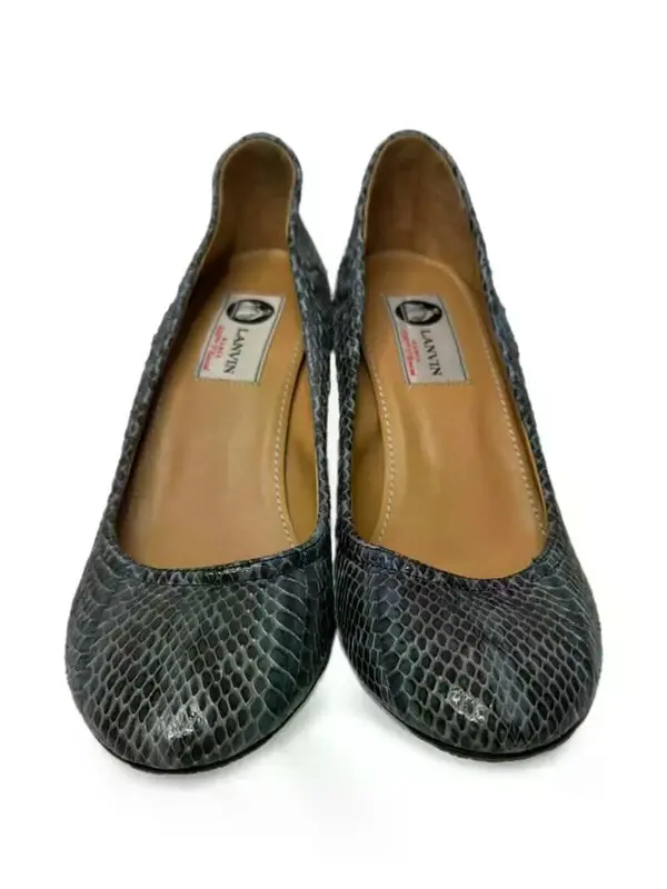LANVIN Snake-skin Print Pumps