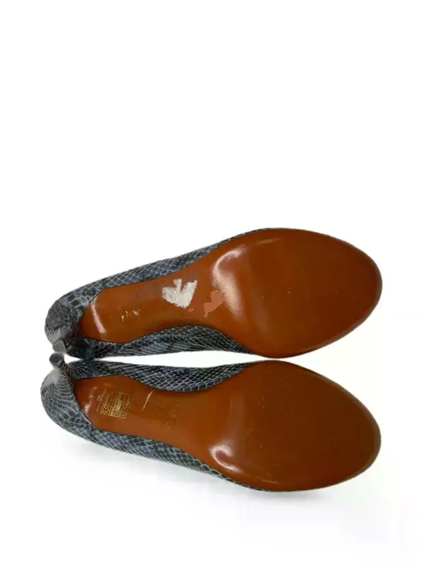 LANVIN Snake-effect Leather Pumps