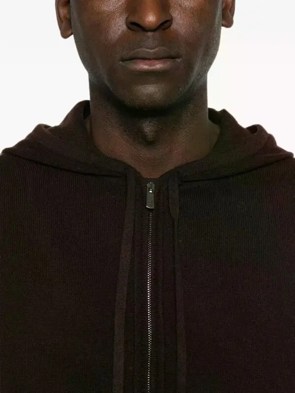 Eric Bompard Zip-up Drawstring Hoodie
