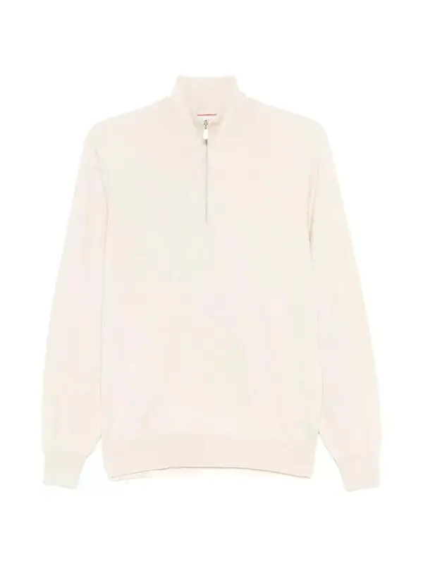 Brunello Cucinelli Quarter-zip Knitted Sweater