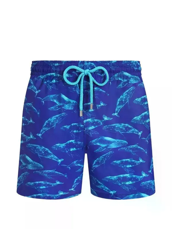 Vilebrequin Whale-print Swim Shorts - Blue