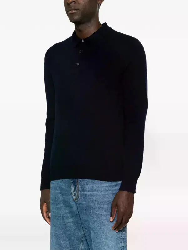 Eric Bompard Long-sleeve Cashmere Polo Shirt