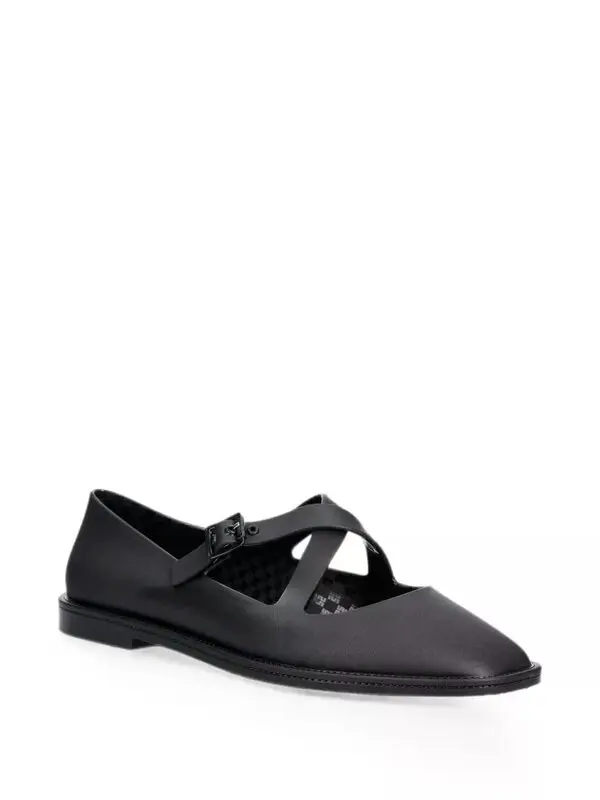 Melissa Cross-strap Buckle Ballet Flats