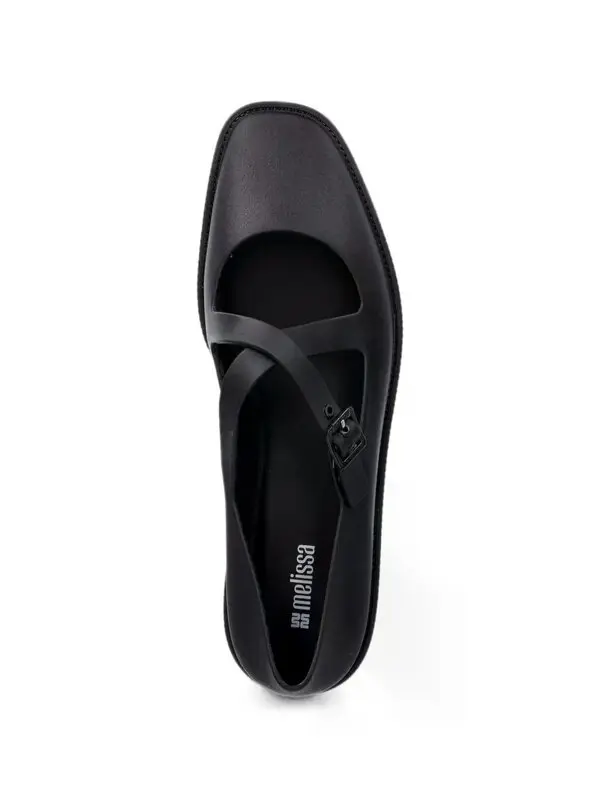 Melissa Cross-strap Buckle Ballet Flats