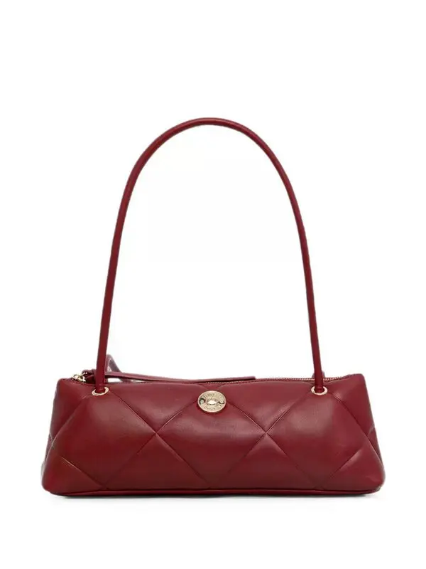TWINSET Quilted Leather Shoulder Bag - Red