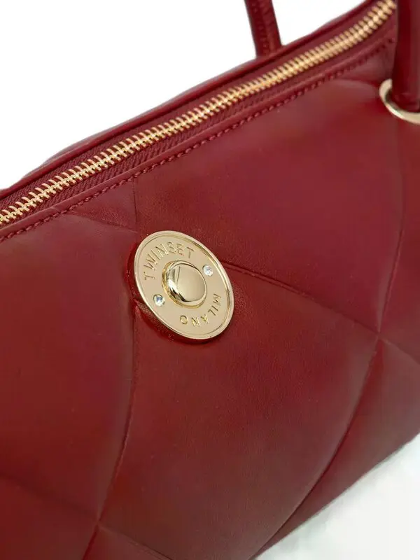 TWINSET Quilted Leather Shoulder Bag