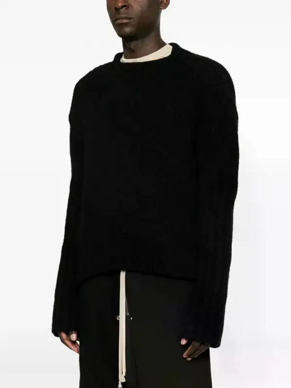 Rick Owens Ribbed-knit Long-sleeve Sweater