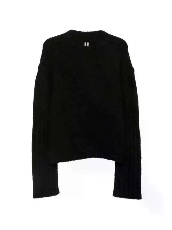 Rick Owens Megarib Knit Round Neck Sweater
