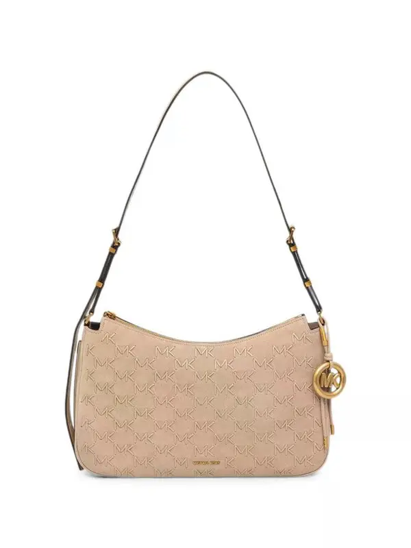 Michael Kors Medium Nolita Leather Shoulder Bag - Neutrals