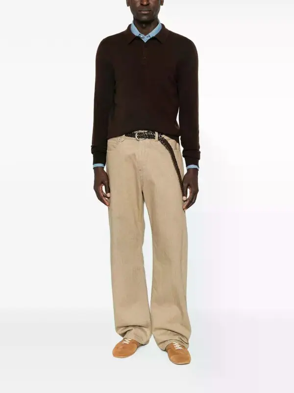Eric Bompard Long-sleeve Cashmere Polo Shirt