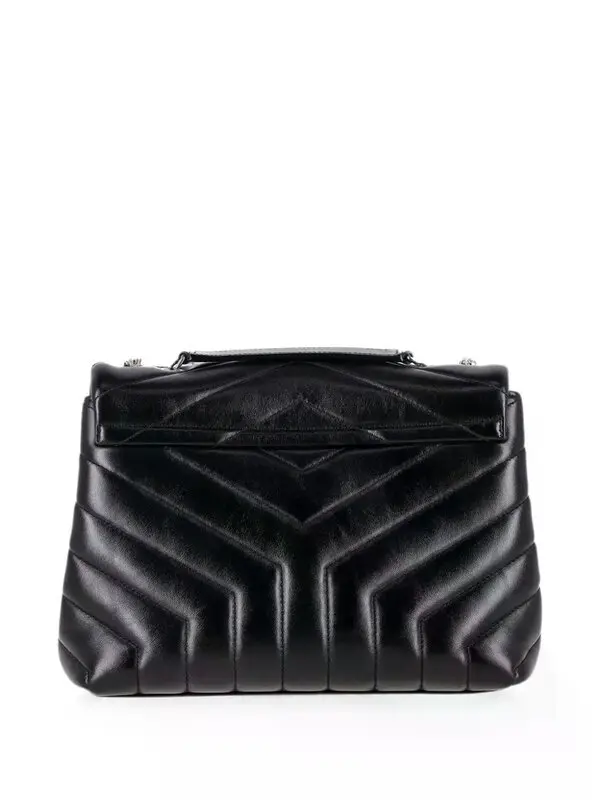 Saint Laurent Small Loulou Quilted Shoulder Bag - Black