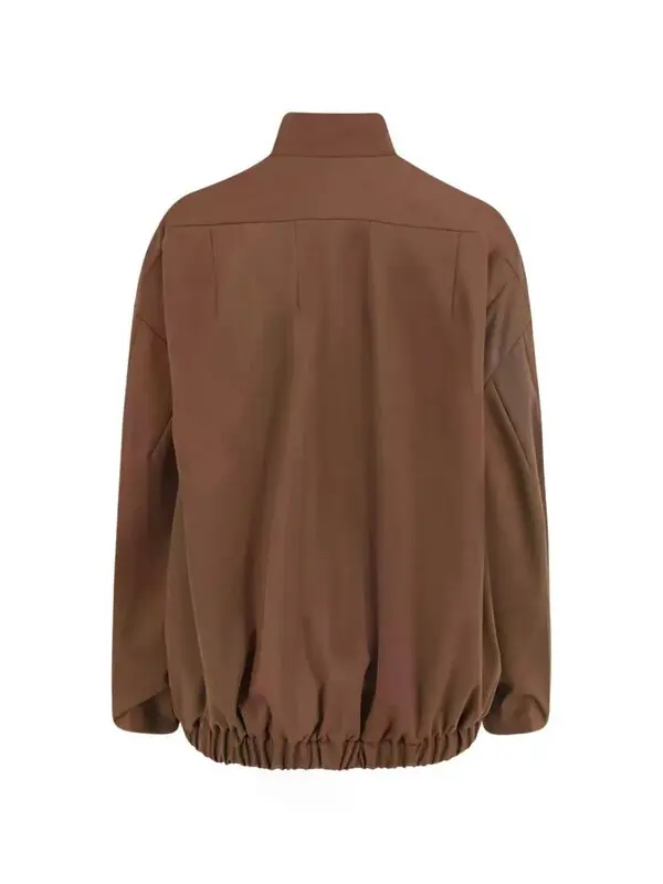 HEVO Porto Selvaggio High-collar Jacket - Brown