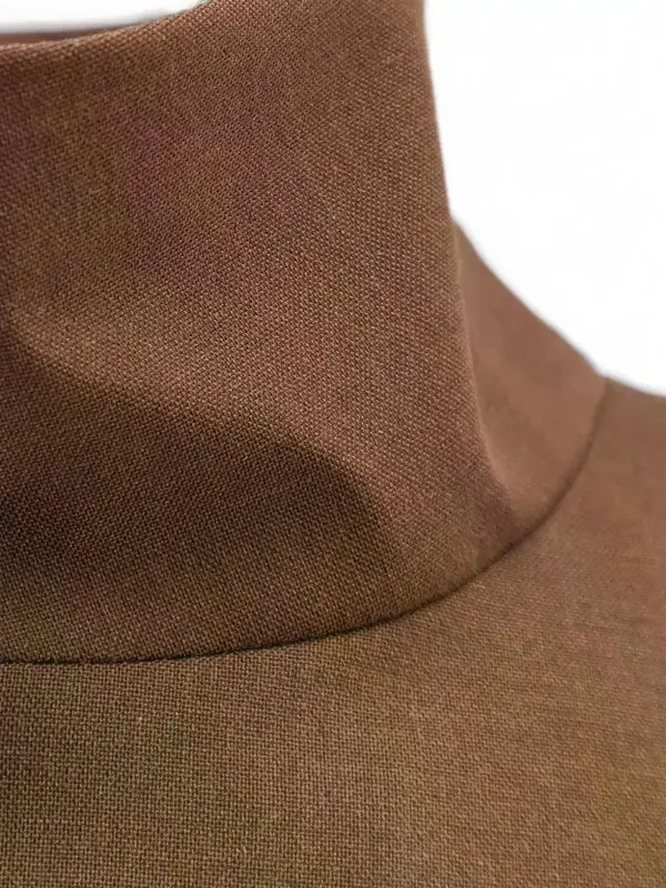 HEVO Porto Selvaggio High-collar Jacket - Brown