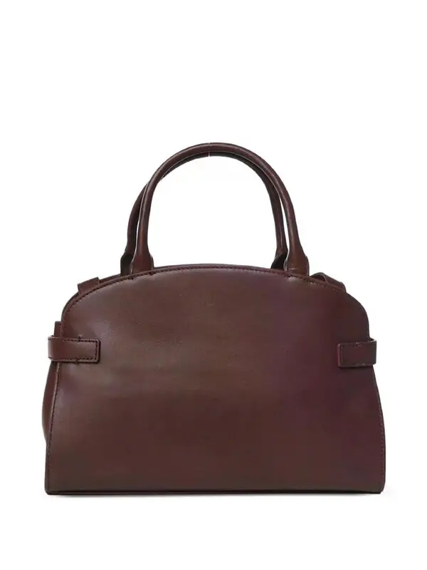 COCCINELLE Buckle-detail Leather Tote Bag - Brown