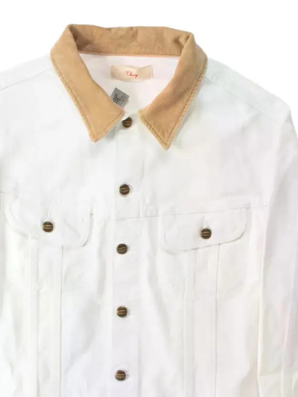 CHERRY LA Corduroy-collar Denim Jacket