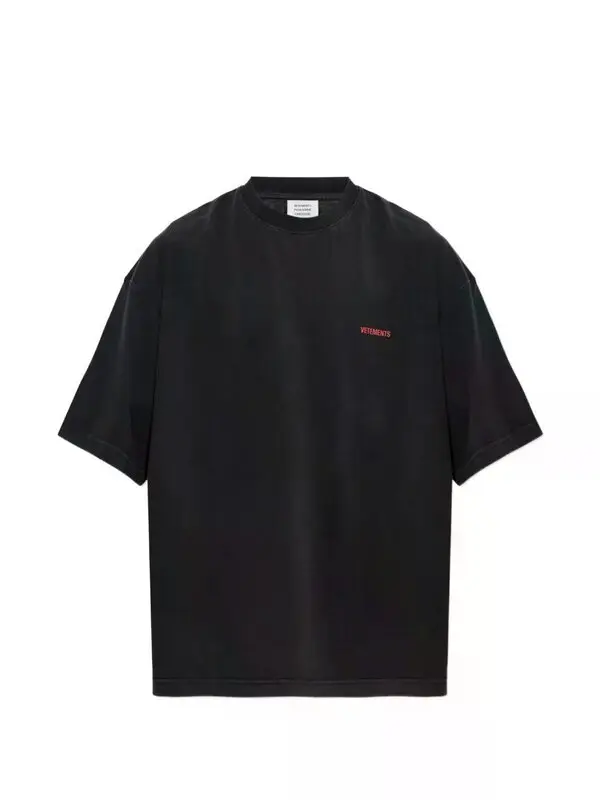 Vetements Logo-print T-shirt - Black