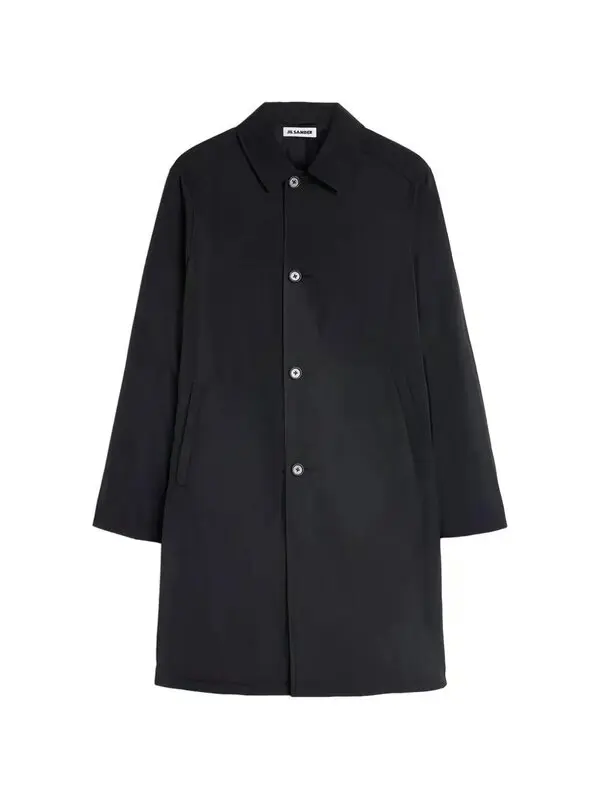 JIL SANDER Long-sleeve Button-up Coat - Blue