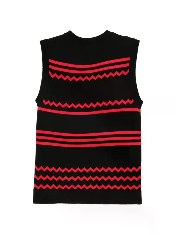 Cynthia Rowley Zigzag Knitted Tank