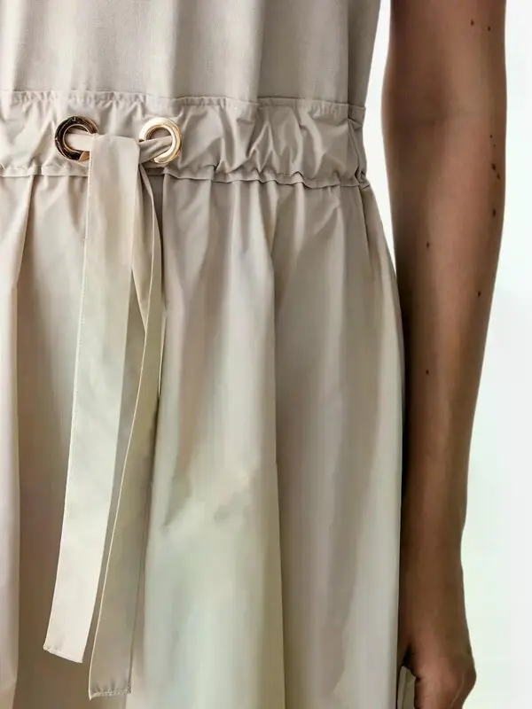 Joseph Ribkoff Maxi Dress With Drawstring Waist And Short Sleeves