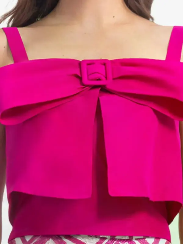 GEMY MAALOUF Bow-detail Top