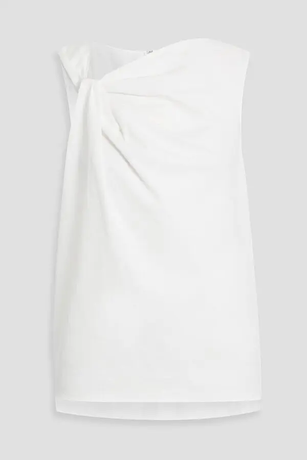 Adam Lippes Feyda Twisted Cottonpoplin Top