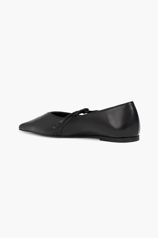 ANINE BING Nikki Leather Pointtoe Flats
